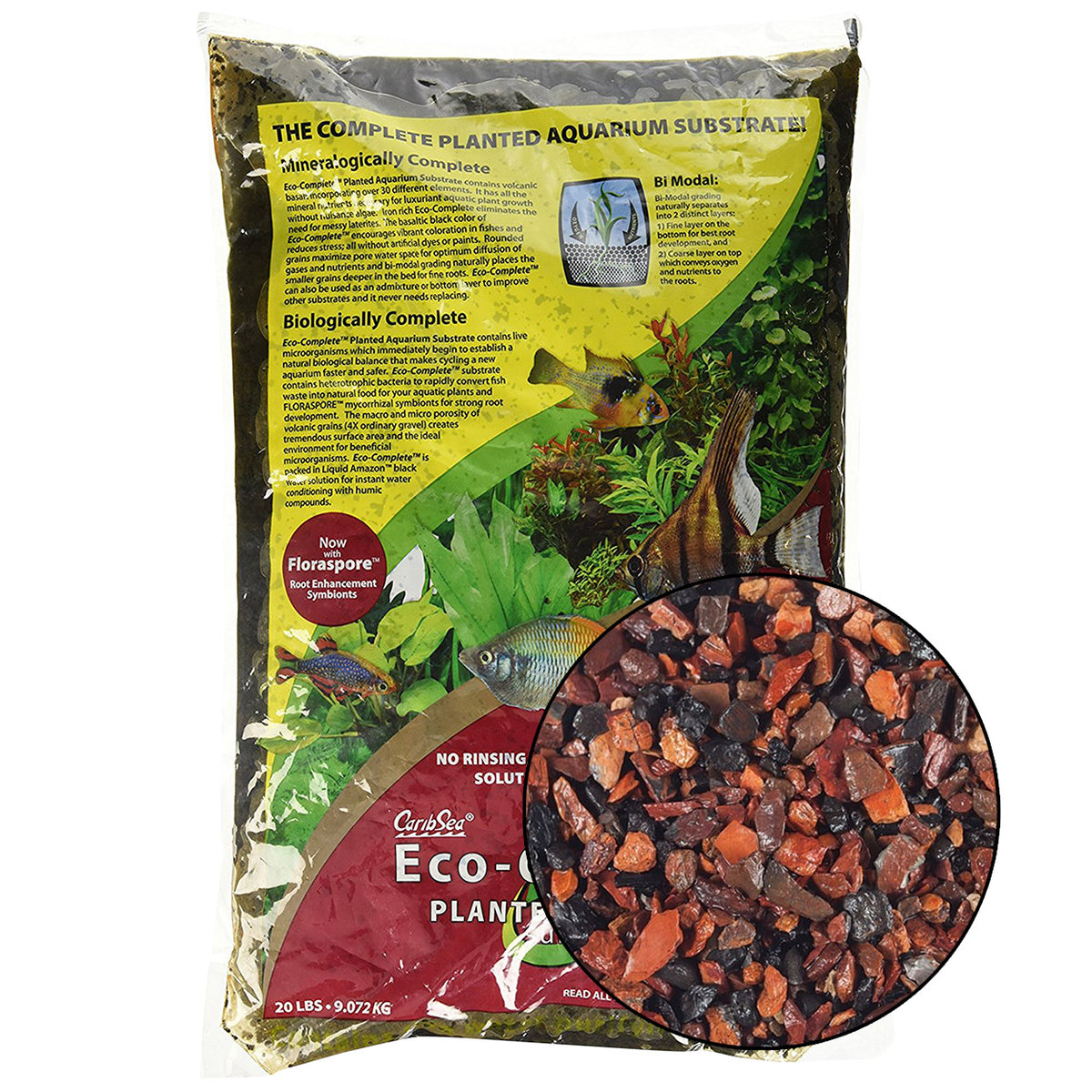 CaribSea Eco-Complete Planted Aquarium Substrate Black, Red – AGE OF AQUARIUMS LIVE FISH AND PLANTS